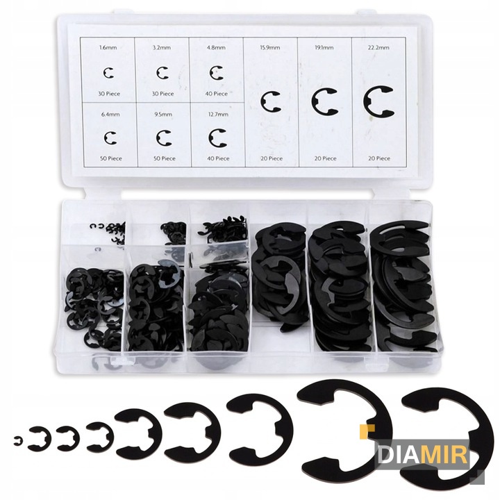 SEGERY PIERŚCIENIE SEGERA zawleczki E-CLIP zestaw 300 el. > Kraft Dele